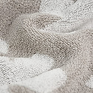 Washcloths 12” x 12”, Highly Absorbent Wash Cloths for Your Body, Four Leaf Clover Wash Clothes for Bathroom Spa (Light Gray), 12 Pack