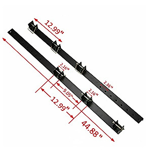 ECOTRIC Heavy Duty 3-Place Edgers Gas Weeder Trimmer Rack Holders for Open Landscape Trailer