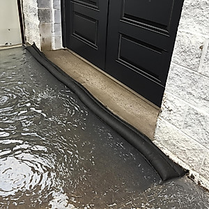 Quick Dam QD610-1 Water-Activated Flood Barrier-1 Pack, Black