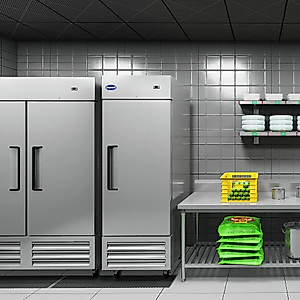 CHUMART 27" W Commercial Refrigerator Single Door 23 Cu.ft Commercial Fridge Fan cooling Stainless Steel Reach-in Refrigerator with Digital Thermostat for Restaurant, Bar, Home, etc