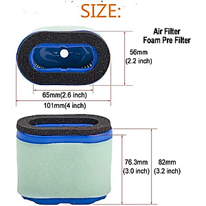 10 Pack of Air Filter & Pre-Filter Cleaner Replacement for 498596 690610 697029 5059h 4207 30-033 John Deere M147431 273356s