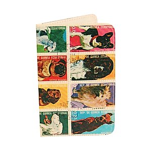 0.465972222 Dog Stamps Business, Credit & ID Card Holder Wallet