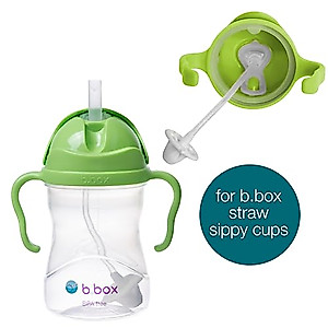 b.box Sippy Cup Replacement Straw Pack | Includes 1 Replacement Straw, 1 Replacement Straw with Weight, 1 Cleaning Brush | Fits b.box Sippy Cups
