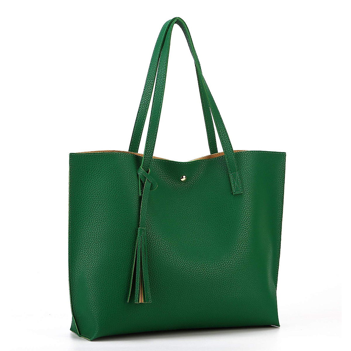 Nodykka Women Tote Bags Top Handle Satchel Handbags PU Faux Leather Tassel Shoulder Purse