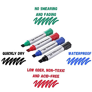 Mr. Pen Jumbo Permanent Markers - Bold & Waterproof 4 Pack