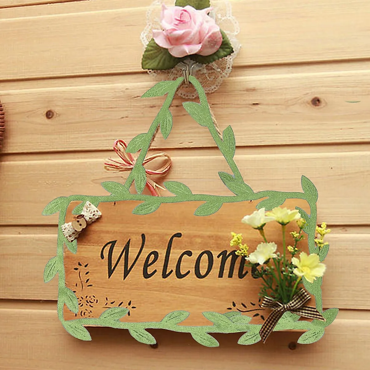 HOPEANT 252 FT Artificial Vines Fake Leaf Garlands Fake Hanging Plants Green Leaves Artificial Foliage Indoor and Outdoor Decorative Home Wall Garden DIY for Wedding Party Wreaths (Green /84 Yard)