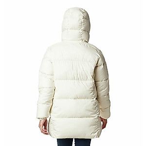 Columbia Women's Puffect Mid Hooded Jacket, Chalk, Small