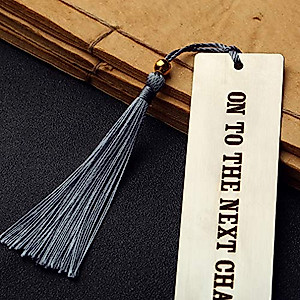 Bookmarks for Book Lovers Metal Book Mark Engraved I Love You Bookmark for Woman Gifts for Reader Book Mark (Silver Our Story is My Favorite)