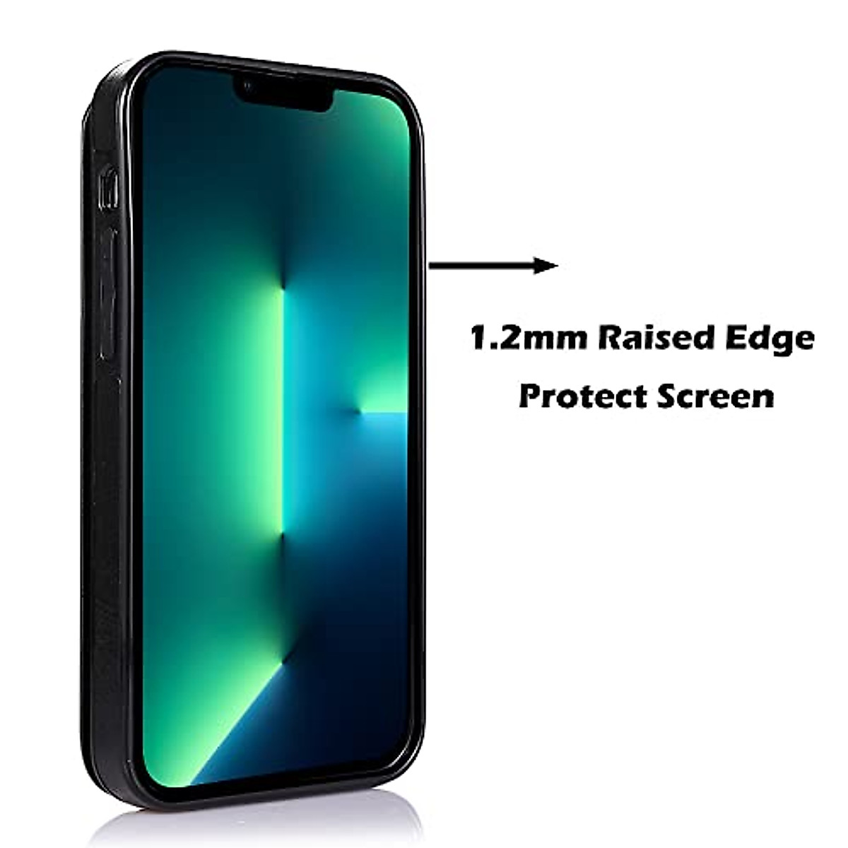 BayPastel X Compatible with iPhone 13 Pro Max 6.7" Wallet Case with Flip Credit Card Holder PU Leather Magnetic Clasp Kickstand Shockproof Protective Stylish Cover Men Women (Black Leopard)