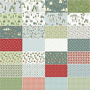 Magical Winterland Riley Blake 5-inch Stacker, 42 Precut Fabric Quilt Squares by Lisa Audit, Assorted