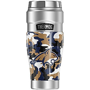 THERMOS Montana State University OFFICIAL Camo STAINLESS KING Stainless Steel Travel Tumbler, Vacuum insulated & Double Wall, 16oz