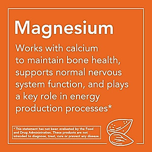 NOW Supplements, Magnesium Citrate, Enzyme Function*, Nervous System Support*, 120 Veg Capsules