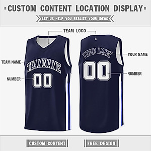 Custom Reversible Basketball Jersey - Personalize Team Uniform Design Your Own Name & Number for Men/Youth