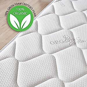 Oliver & Smith California King Mattress - 10 Inch Hybrid Cal King Mattress - Pocketed Coil Springs & High Density Premium Cold Foam with Breathable Polyester Cover - Comfort Tight Top- Medium Firm