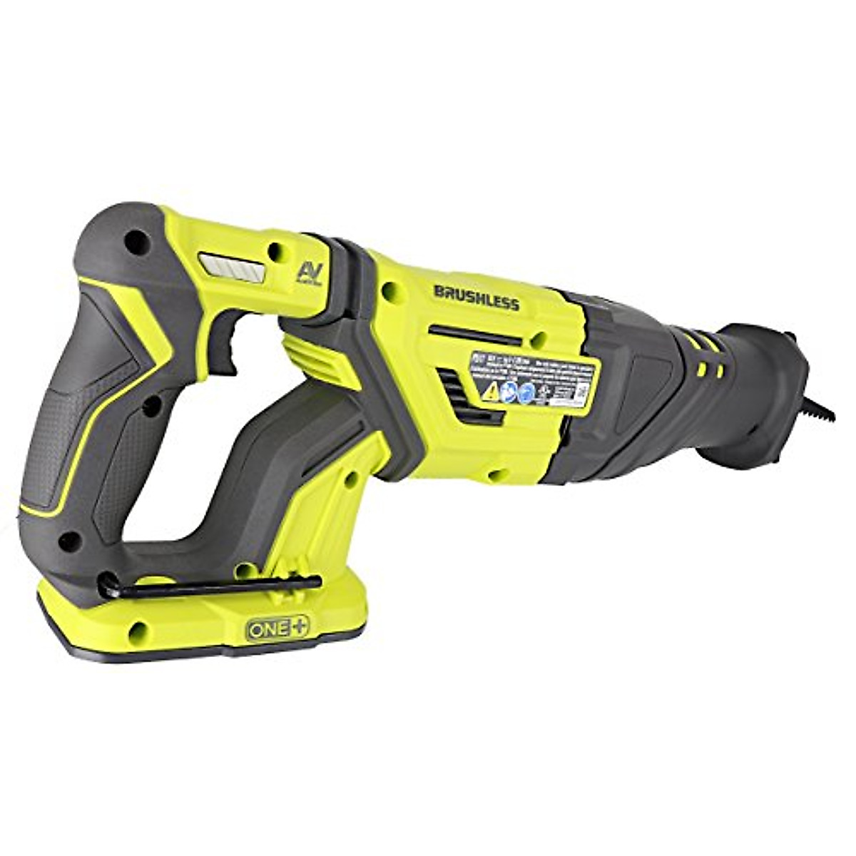 Ryobi P517 18V Lithium Ion Cordless Brushless 2,900 SPM Reciprocating Saw w/ Anti-Vibration Handle and Tool-Less Blade Changing (Battery Not Included, Power Tool Only)