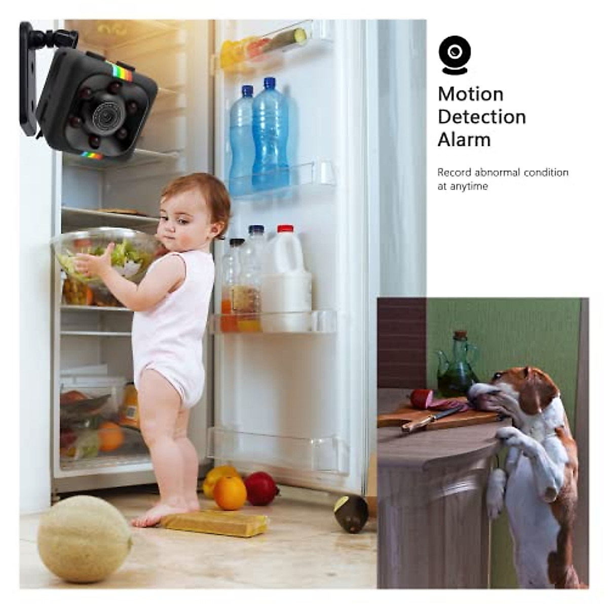 Phouqtem Mini Hidden Camera Wireless spy Camera Portable Nanny Camera HD 1080P Camera with Night Vision and Motion Detection for Home Outdoor Office Features Small Camera