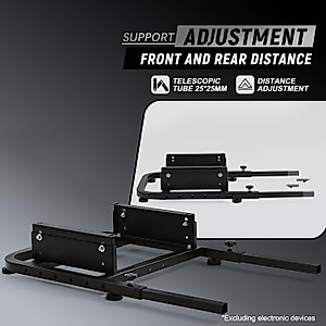 Marada Racing Rear Seat Stand Add-On Rear Half Chair Stand for Steering Wheel Stands to Racing Simulator Cockpit, Universal Bucket Frame Mount Bracket,49cm,No Seat