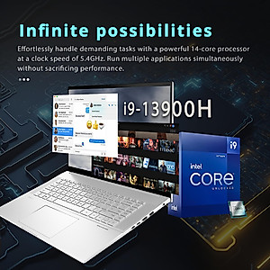 HP Envy 16" WQXGA Touchscreen Business Gaming Laptop, Intel Core i9-13900H, NVIDIA RTX 4060 8G, 64GB DDR5 RAM, 4TB PCIe SSD, Backlit Keyboard, B&O Audio, 5MP Camera, Silver, Win 11, 32GB USB Card