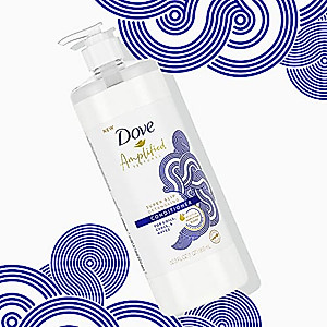 Dove Amplified Textures Deep Moisture Detangling Conditioner for Coils, Curls, and Waves Coconut Milk Hair Moisture Amplifying Hair Care Blend 32.3 oz