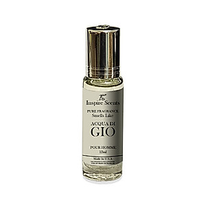 INSPIRE SCENTS Fragrance Perfume Oils Acqua Di Geo Cologne Roll On Body Oil for Men (Pack of 1), 1.0 Fl Oz