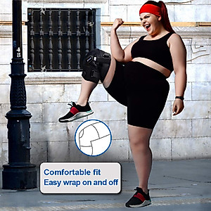 T TIMTAKBO Hinged Knee Brace,GEl Patella Support with Removable Dual Side Stabilizers,Knee Support for Meniscus Tear,Relieves ACL,Arthritis(L fit Upper 19.5-23.5"/Lower 16-20.5")