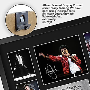 HWC Trading Michael Jackson Musician 16 x 12 inch (A3) Printed Gifts Signed Autograph Picture for Music Memorabilia Fans - 16" x 12" Framed
