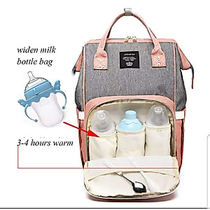 Oopsy Babies Diaper Bag with USB Interface (Pink)