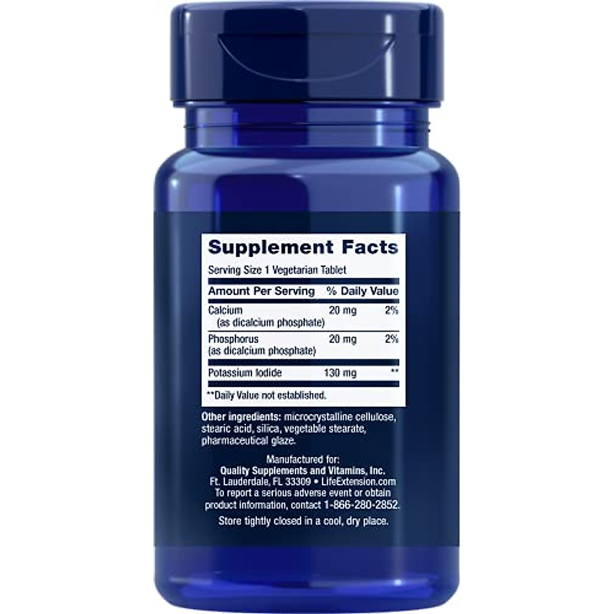 Life Extension Potassium Iodide 130mg 14 Tablets