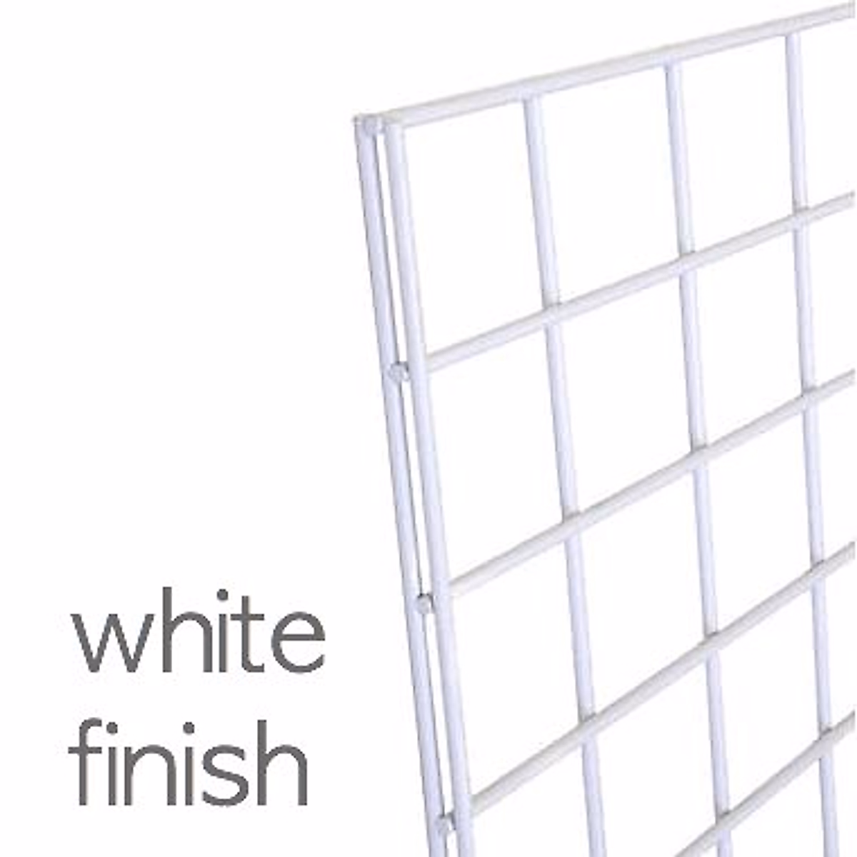 24" x 72" Commercial Grade Gridwall Panels, Set of 2 - White