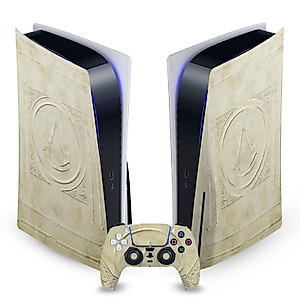 Head Case Designs Officially Licensed Assassin's Creed Codex Edition Brotherhood Graphics Vinyl Faceplate Gaming Skin Decal Compatible With Sony PlayStation 5 PS5 Disc Console & DualSense Controller