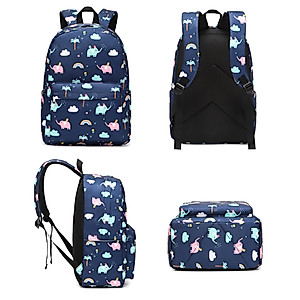 Xunteny Elephant Backpack for Girls Women Teens, School Backpack College Bookbags Ladies Laptop Backpacks