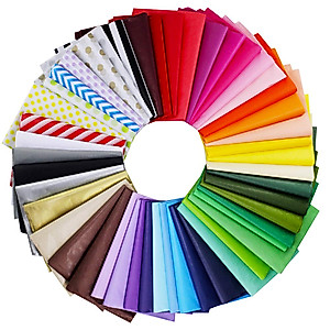 Winlyn 240 Sheets 48 Multicolor Tissue Paper Bulk Gift Wrapping Tissue Paper Decorative Art Rainbow Tissue Paper 20" x 28" for Art Craft Floral Birthday Party Festival Tissue Paper Pom Pom