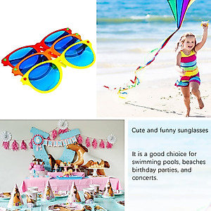 Soghot HUI JIN 6 Pcs Jumbo Plastic Sunglasses Funny Party Glasses Swim Party Favors for Festival Supplies Accessories