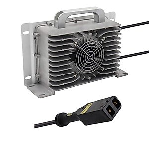 36V 18A Golf Cart Battery Charger for 36 Volt EZGO EZ-GO TXT Golf Cart, with D-Plug/Powerwise Style Plug Waterproof IP68