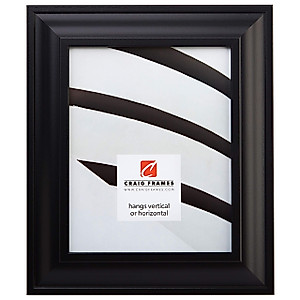 Craig Frames 21834700BK 16 by 20-Inch Picture Frame, Smooth Wrap Finish, 2-Inch Wide, Black