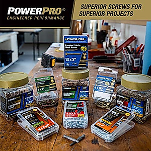 Power Pro Premium Exterior Wood Screws (#9 x 3") - 5lb Box