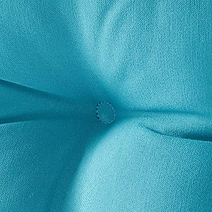 Greendale Home Fashions Outdoor 44 x 22-inch High Back Chair Cushion, Set of 2, Arctic