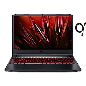 acer Nitro 5 15.6" FHD IPS 144Hz Premium Gaming Laptop, 11th Gen Intel 6-Core i5-11400H Upto 4.5GHz, 32GB RAM, 1TB PCIe SSD, NVIDIA GeForce RTX 3050Ti, Backlit Keyboard, Windows 11 Pro + HDMI Cable