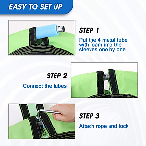 Odoland 40 inch Kids Saucer Tree Swing, Large Outdoor Chidren Round Rope Swing Installed on Tree and Backyard, 900D Waterproof Oxford Flying Saucer Platform Swing Great for 3 Kids or 1 Adult Green