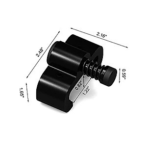TSMST Sliding Barn Door Stopper for Track, Easy to Install,Upgrade Adjustable Spring Barn Door Stoppers 2pcs