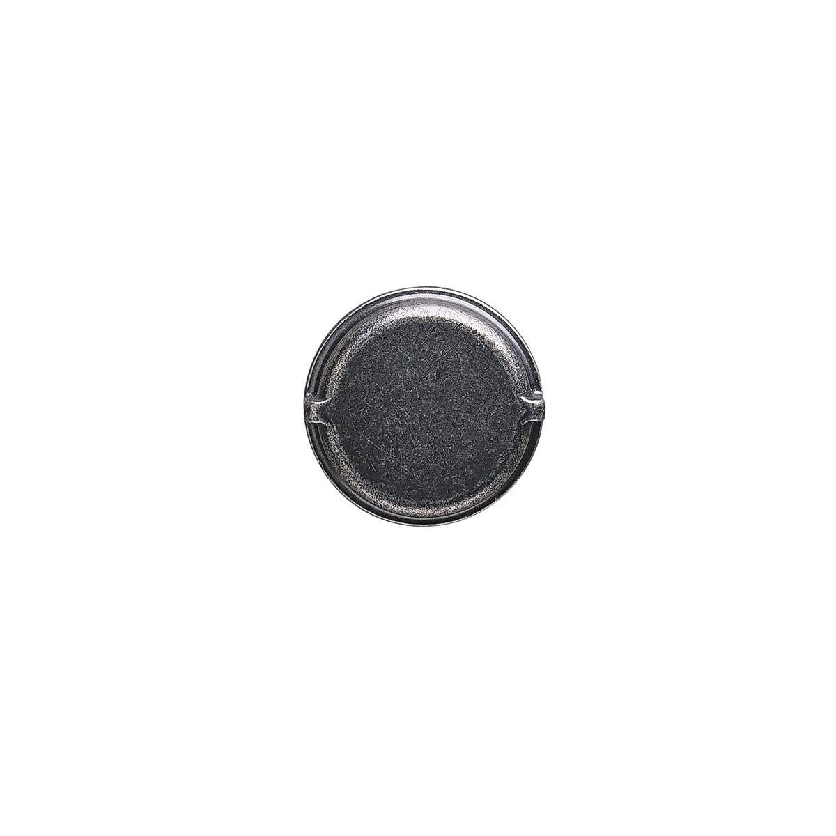 Hickory Hardware Pipeline Collection Knob 1-1/4 Inch Diameter Black Nickel Vibed Finish
