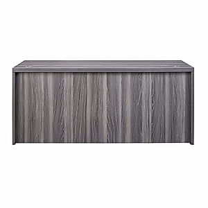 Mayline ARD7236LGS Aberdeen 72"W x 36"D Straight Front Rectangle Desk, Gray Steel Tf
