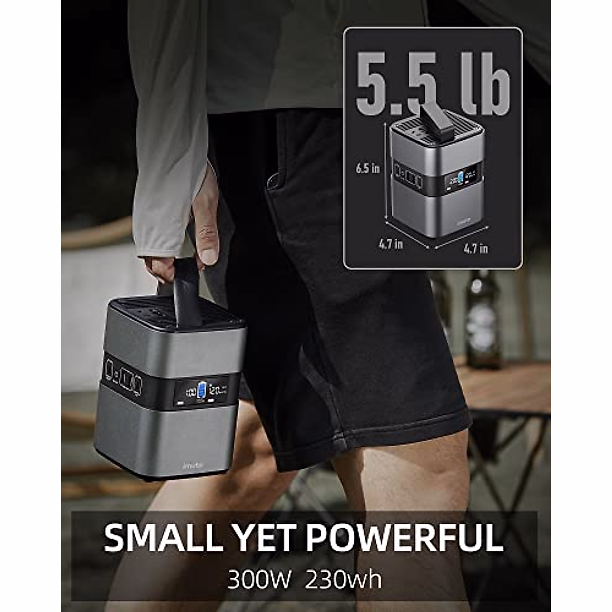 imuto 300W Portable Power Station,230Wh 64000mAh Solar Generator with USB C 90W Adapter 110V Pure Sine Wave AC Outle, PD100W Backup Battery Power Supply for Outdoor Camping Travel CPAP Emergenc