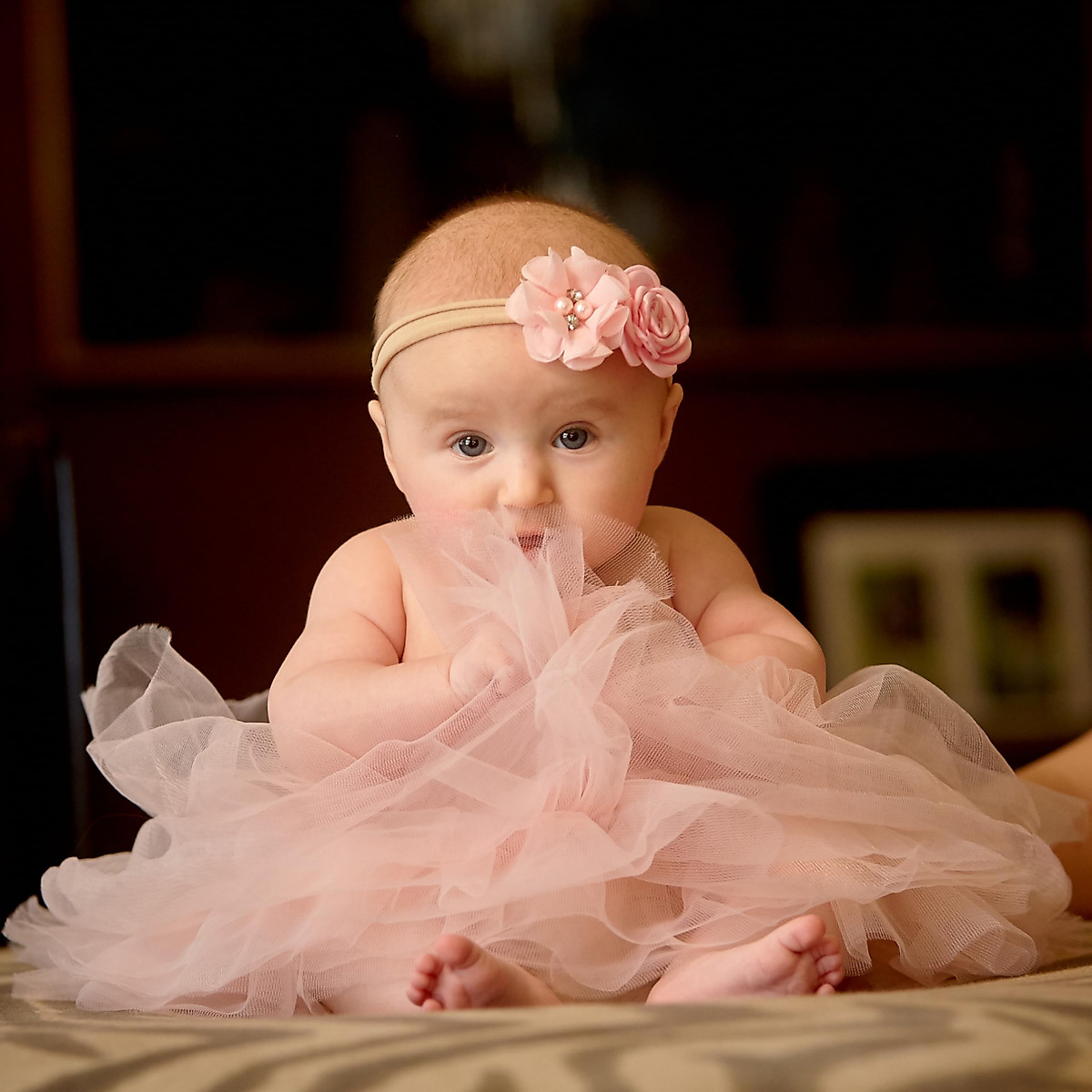 My Lello White Baby Tutu Short Ballet Skirt 10-Layer (Newborn - 3mo.)