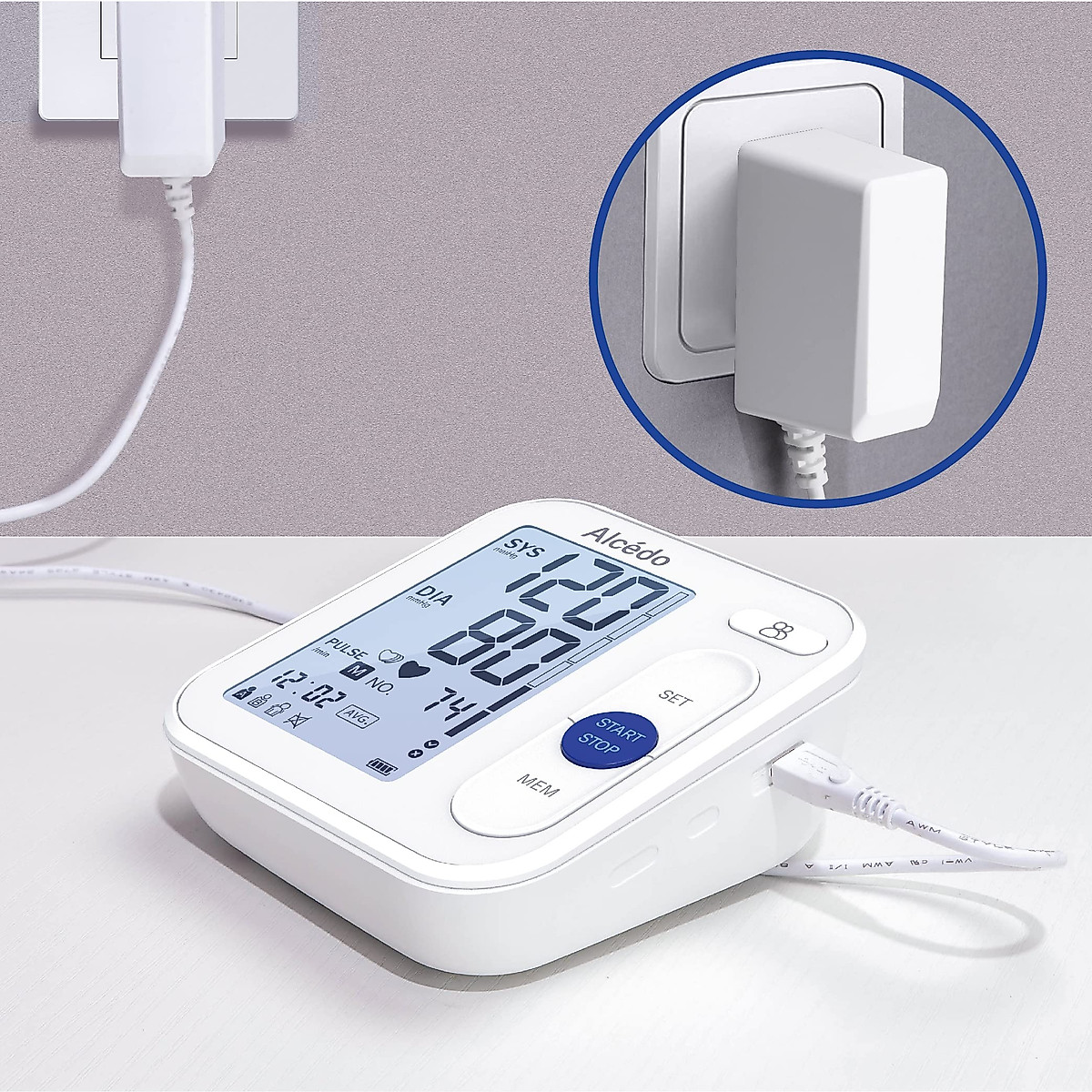 AC Adapter for Alcedo Blood Pressure Monitor (Only Compatible with Model: B21, AE176, AE178)