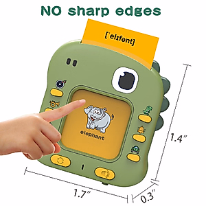 Toddler Toys for 2 3 4 5 Year Old Boys and Girls, Autism Sensory Toys for Autistic Children, Preschool Educational Toys with Music and Sound Effect, 224 Sight Words Dinosaur Talking Flash Cards