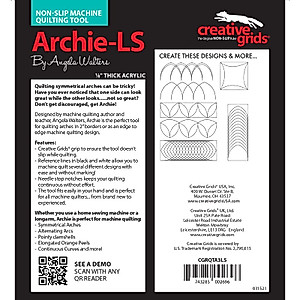 Creative Grids Low Shank Machine Quilting Tool Archie - CGRQTA3LS