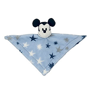Lambs & Ivy Disney Baby Mickey Mouse Stars Blue Lovey/Security Blanket