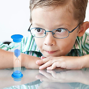 ArtCreativity 2 Minute Colored Sand Timers for Kids - Pack of 12-3.5 Inch Durable PVC Hourglass Timers, Toothbrush and Classroom Visual Timers, Cool Birthday Party Favors and Goodie Bag Fillers