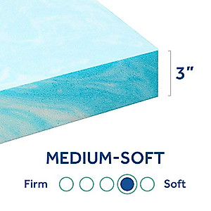 Sealy Mattress Topper, Queen, Blue